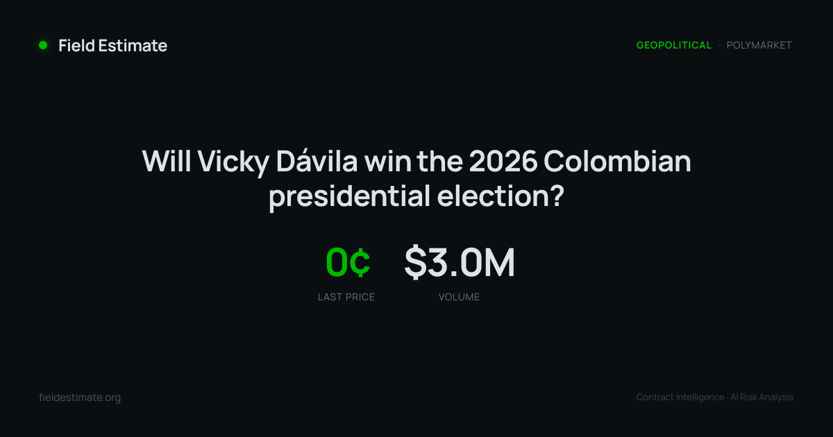Will Vicky Dávila win the 2026 Colombian presidential election? — Live ...